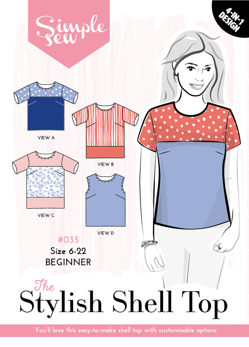 Simple Sew Stylish Shell Top (Digital download) – Craftworld